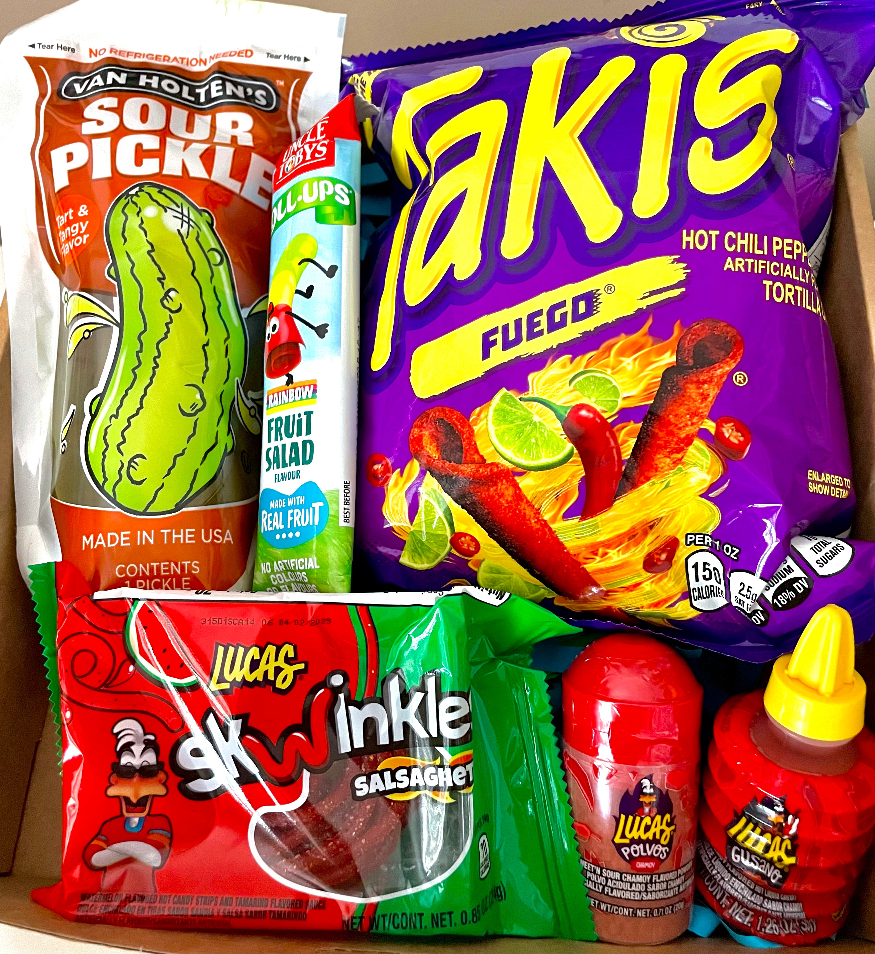 Chamoy Pickle and Takis TikTok Viral Kit Gift Box Sour or Hot – Suga Roo