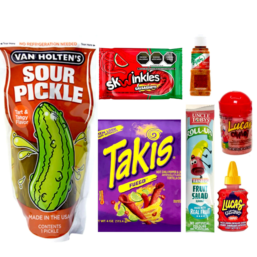 Chamoy Pickle and Takis TikTok Viral Kit Bundle Sour Dill Hot or Warhe ...