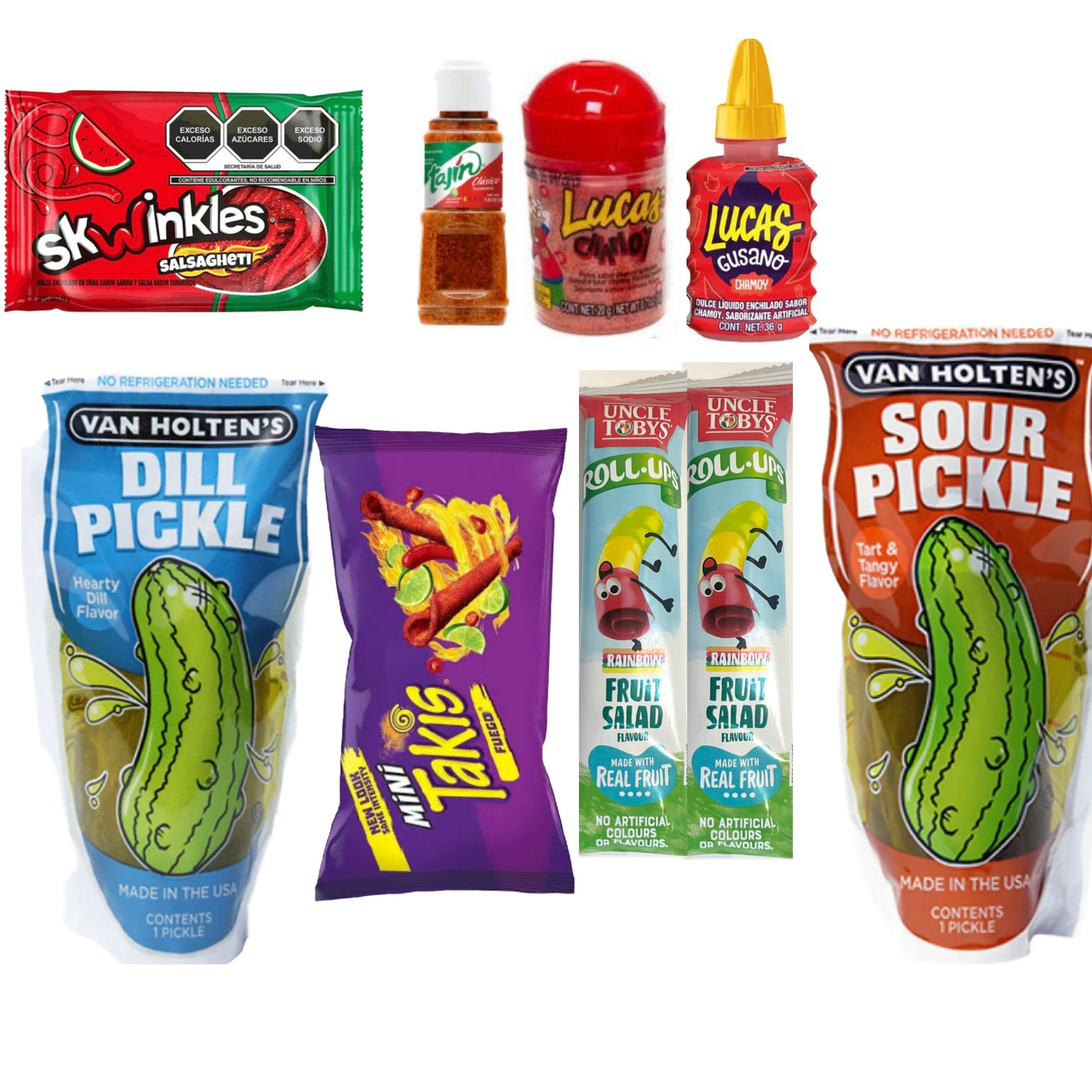 Chamoy Pickles Hot and Dill Tajin Kit Viral Trending Takis – Suga Roo
